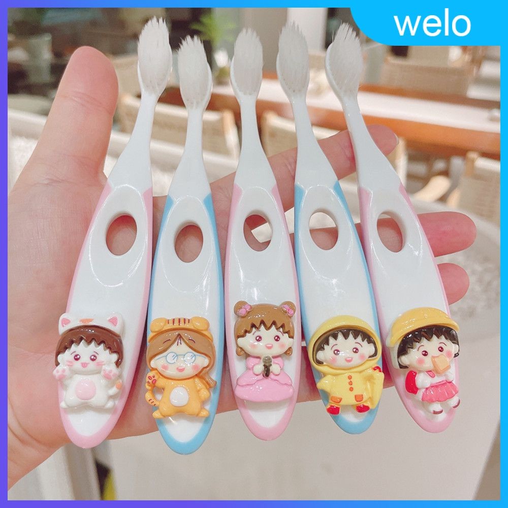 Baby Toothbrush 3-12 Years Old Cherry Maruko Cartoon Cute Anti ...