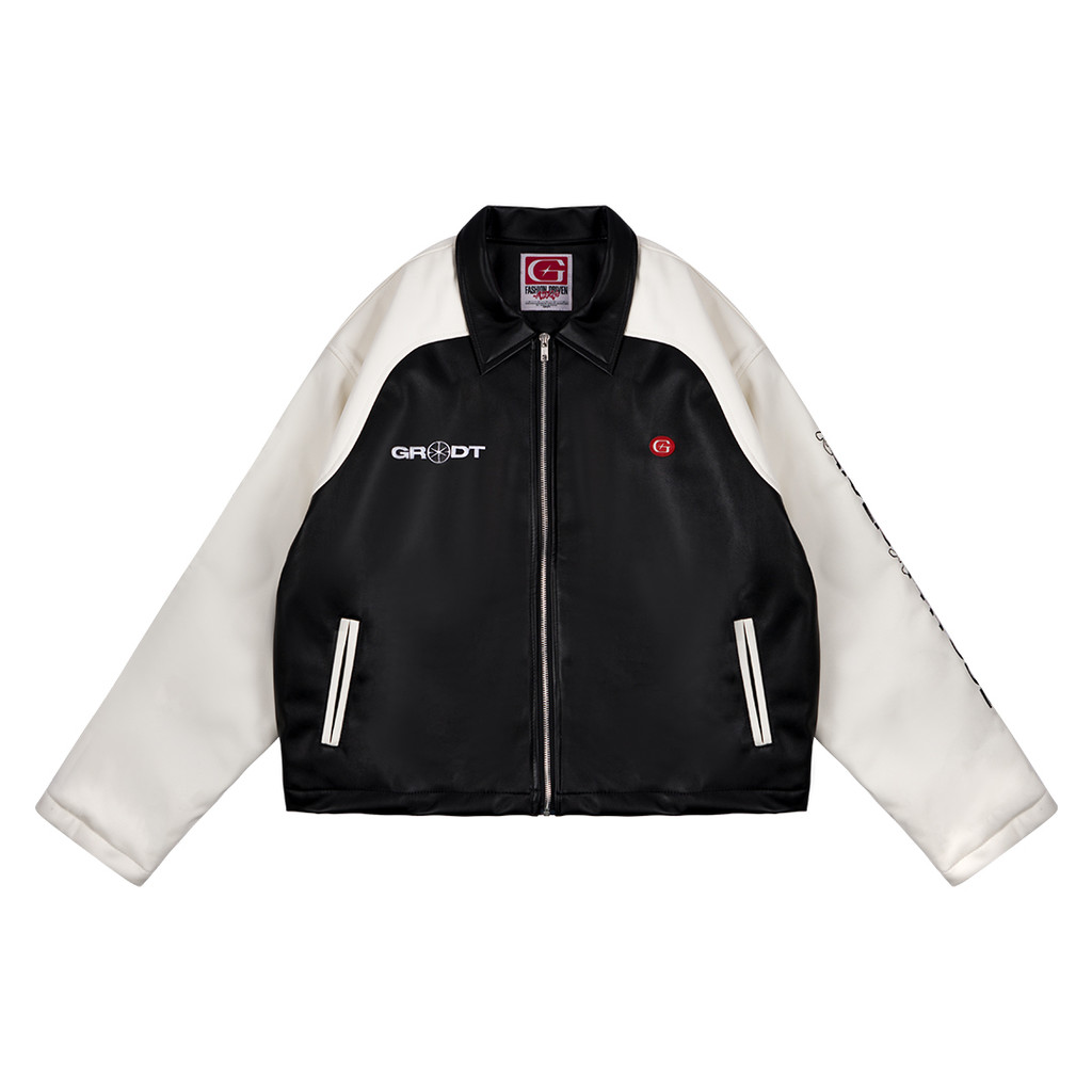 GRDT - Attitude Boxy Leather Jacket | Shopee Singapore