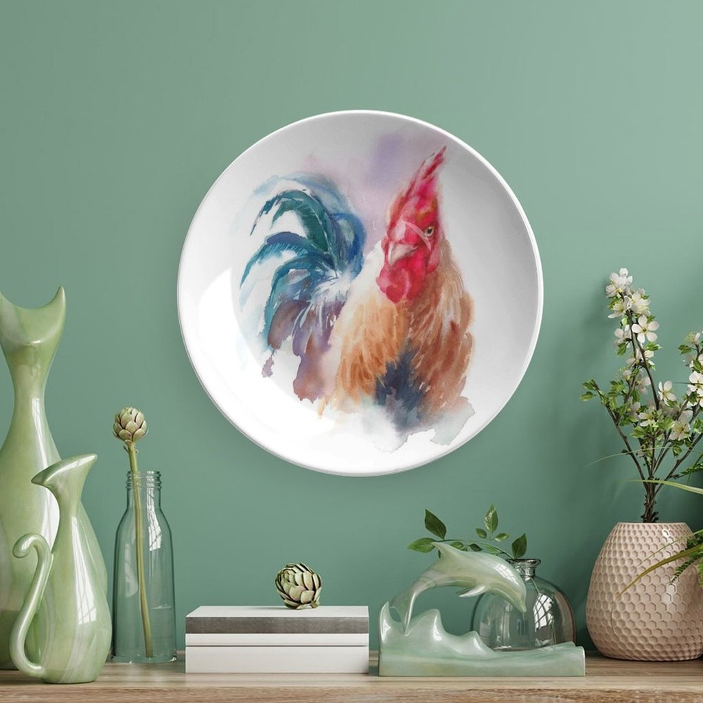Vintage Printed Color Bone Porcelain Plate Custom Photo Ceramic ...