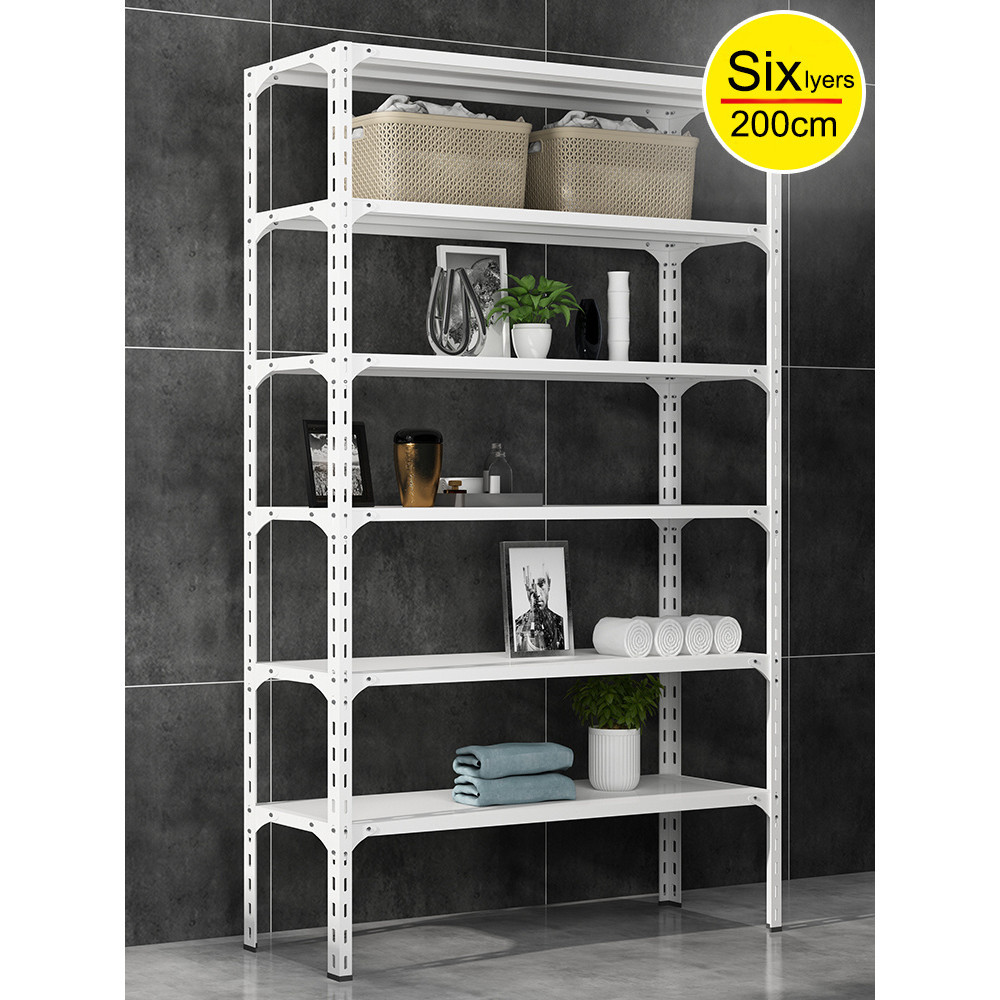 Six Lyers Shelves Storage Anti-Rust Steel Storage Rack Metal Rack ...