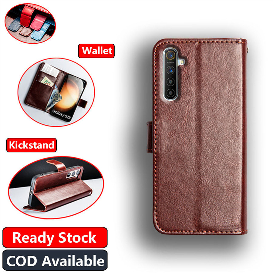 Realme XT X2 RMX1921 1992 1993 1991 Vintage Classic Leather Wallet ...