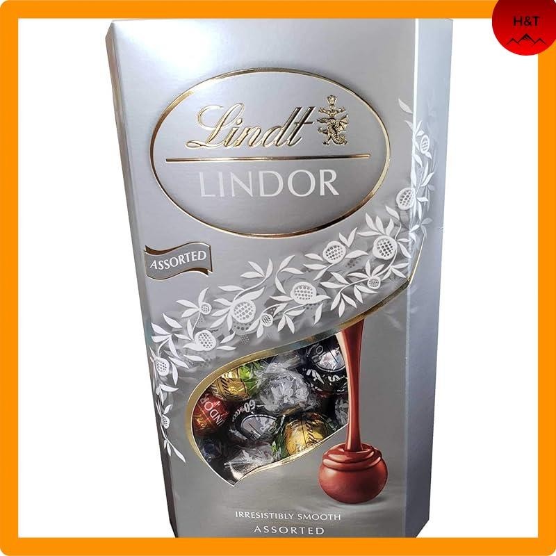 Lindt Lindor Silver Assorted Chocolate 600g Extra Dark, Matcha, Milk ...