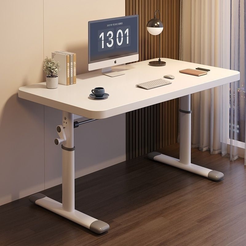 RUIS Adjustable Height Study Table 63-90cm Cranked Lifting household ...