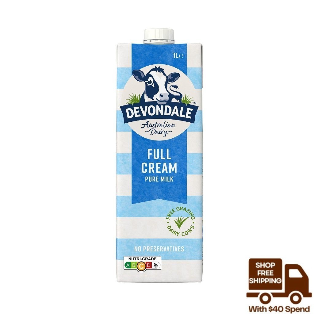 Devondale UHT Full Cream Pure Milk 1L | Shopee Singapore
