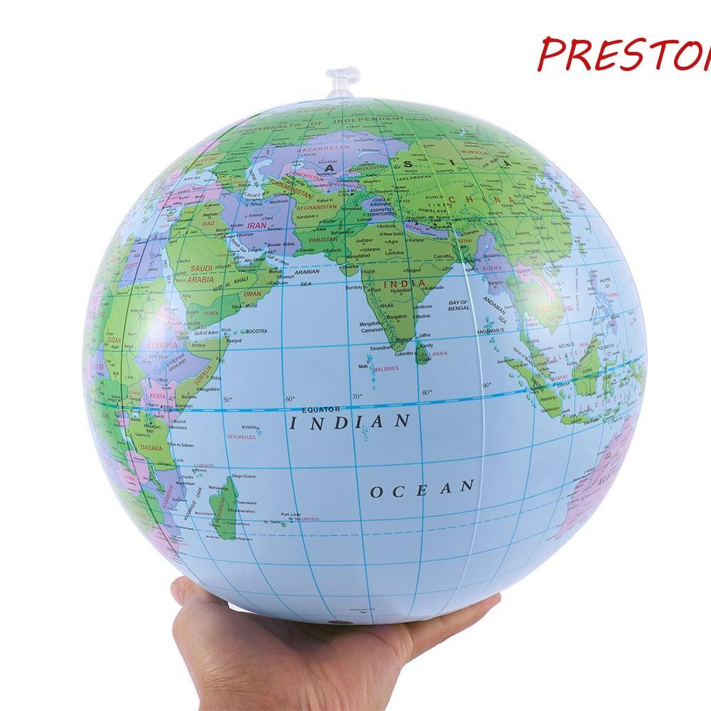 PRESTON Globe Giant Blow Up 40cm 16 Inch PVC Beach Ball Geography ...