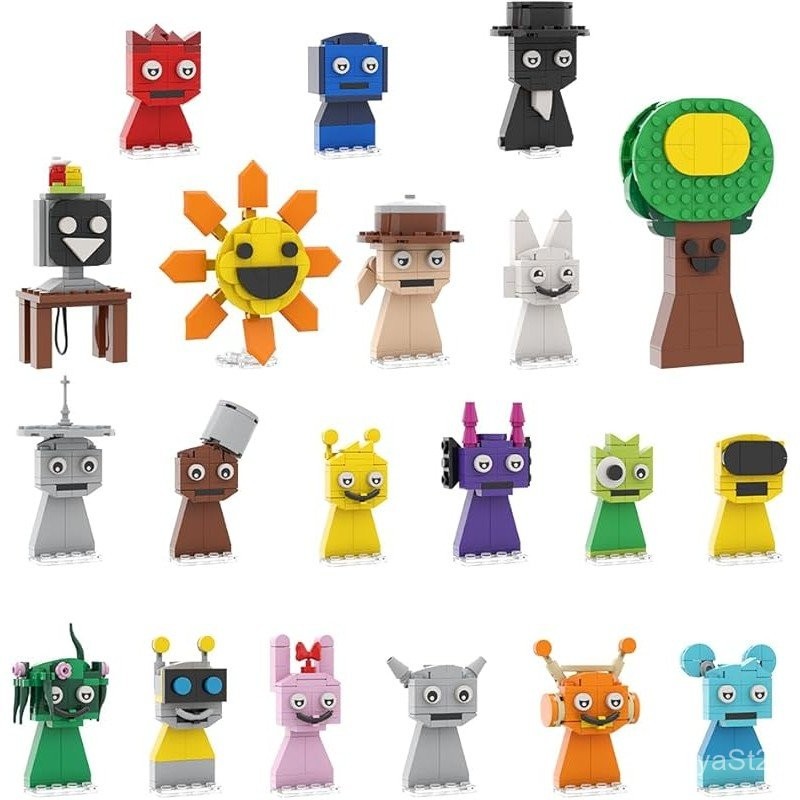 Sprunki Game Building Blocks Set,20 in 1 Characters Music Game Sprunki ...