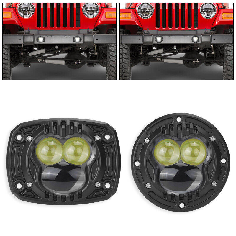 [Ready Stock] Car Front Bumper Embedded Fog Light Swimming LED ...