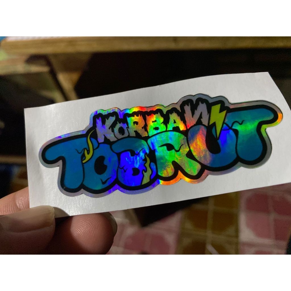 Viral Victims of Tobrut Sticker 9cm x 4xm Glossy Vinyl Material and ...