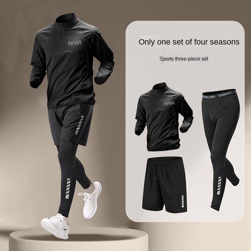 【Ready Stock】 Running Outfit Men's and Women's Sports Top Long-Sleeved ...