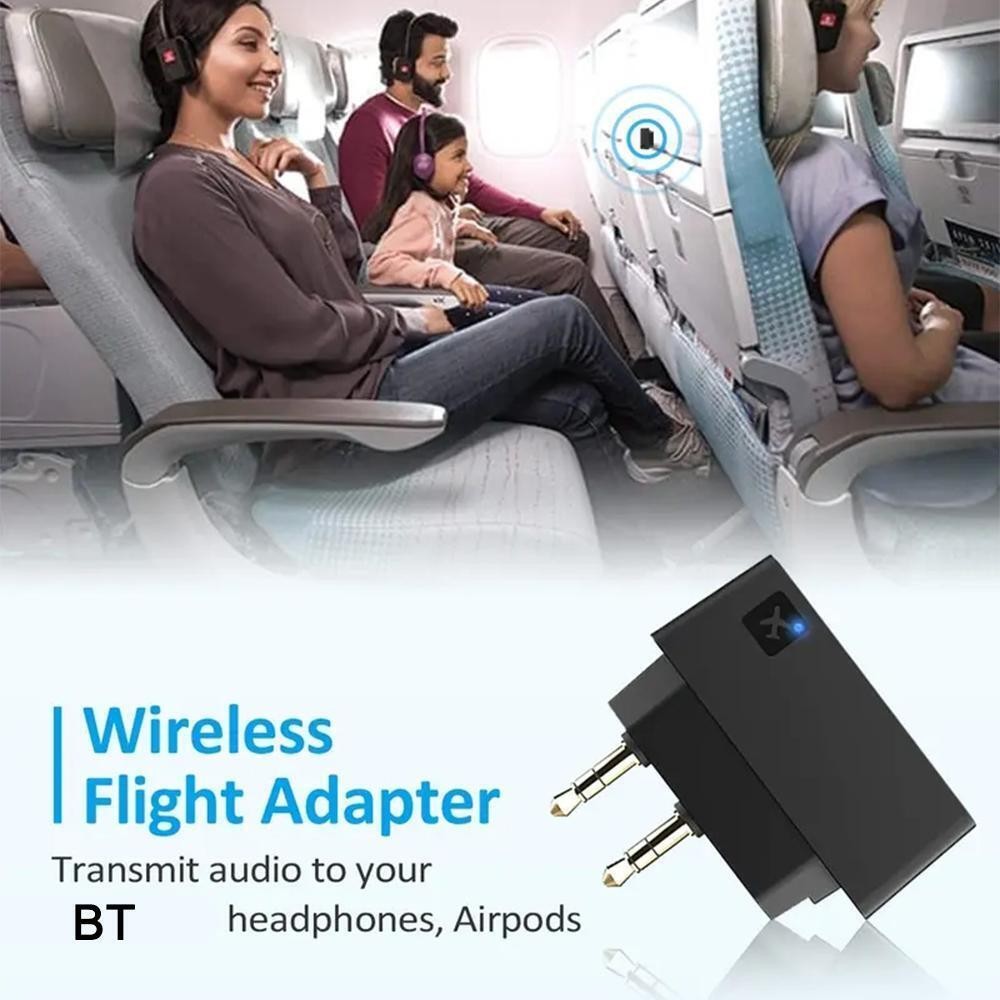 Bluetooth 5.0 Audio Transmitter Adapter Airline Flight Adapter A2DP ...