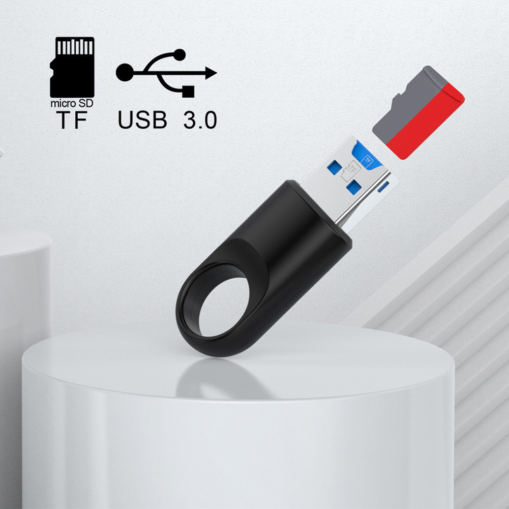 2PCS Mini Memory Card Reader Adapter Portable USB3.0 High Speed TF Card ...