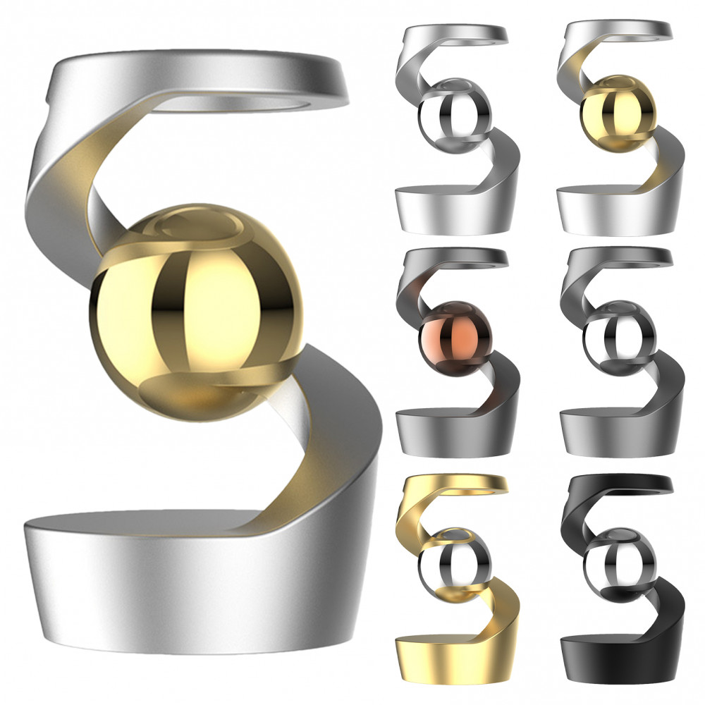 Kinetic Desk Toy Metal Floating Desktop Rotating Gyroscope Optical ...