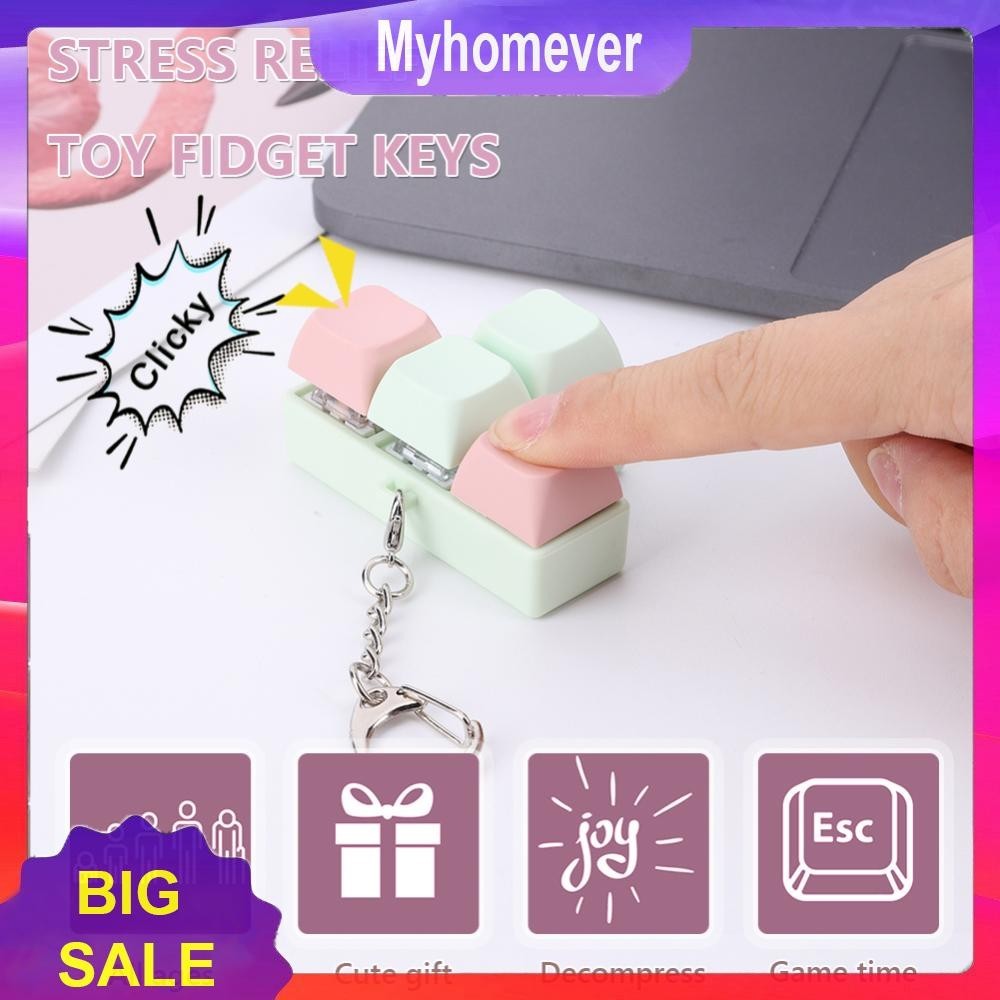 Keyboard Fidget Toy 4 Keys Stress Relief Mechanical Keyboard Axis ...