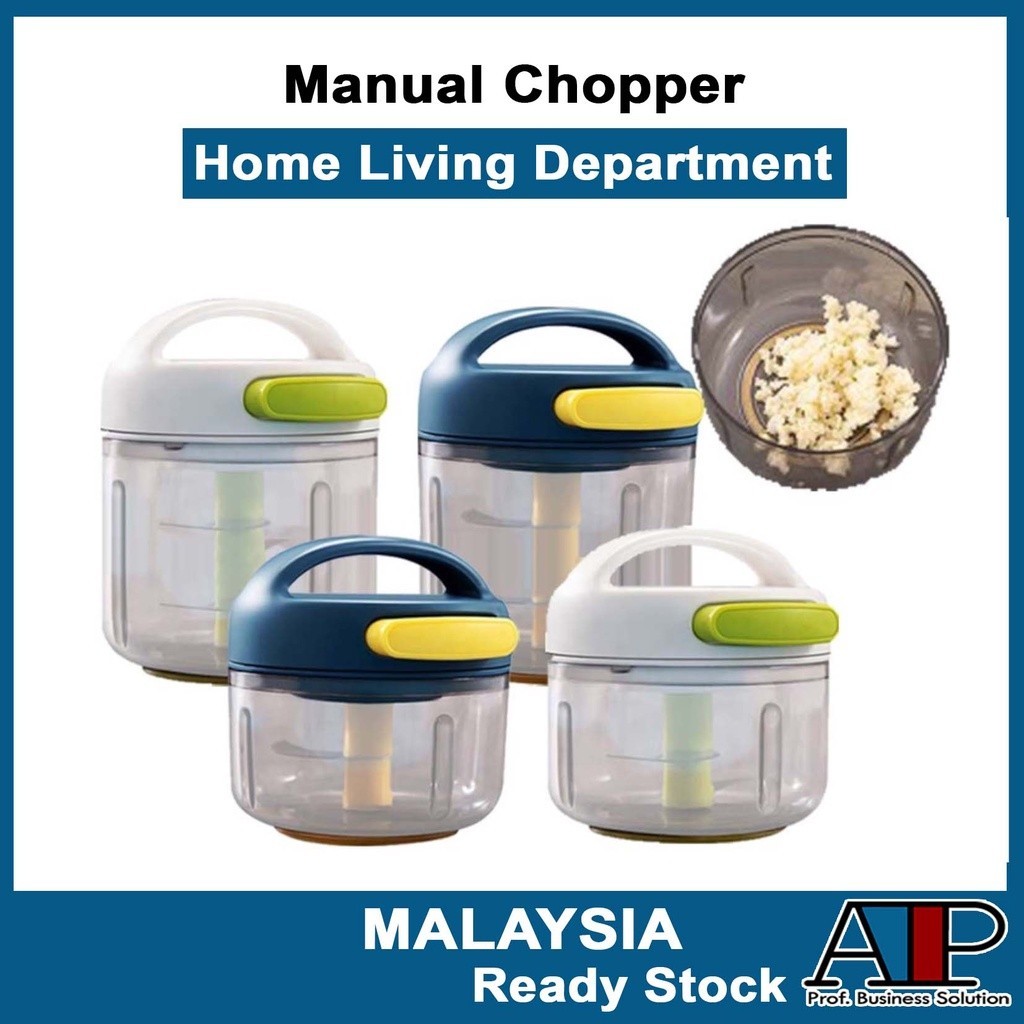 Pantry🍳 Manual Hand Pull Speedy Chopper Blender Mixer Blade Garlic ...