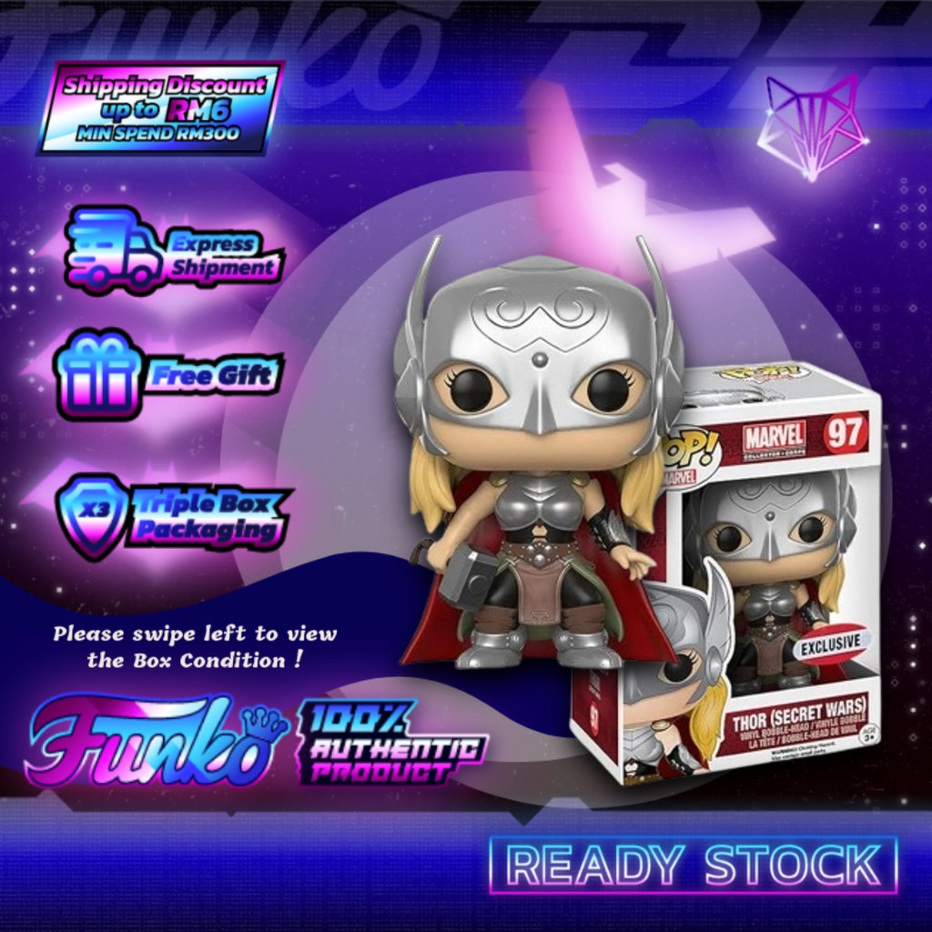 Funko Pop ! Marvel : Thor (Secret Wars) MCC Exclusive 97 漫威 雷神 (秘密战争 ...