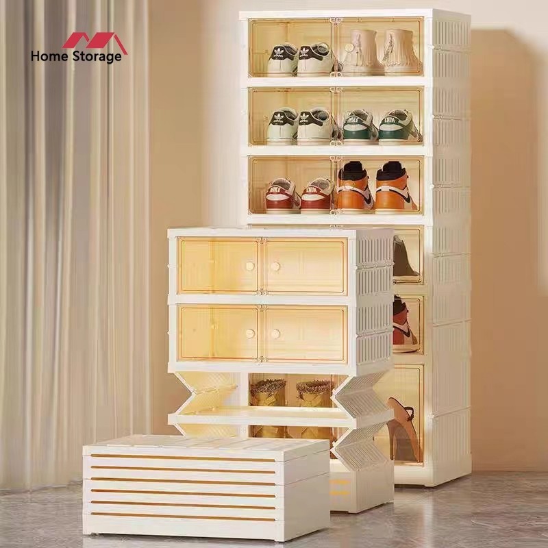 Shoe Rack Foldable Shoe Box No Need To Attach Shoes Shoe Storage Box ...
