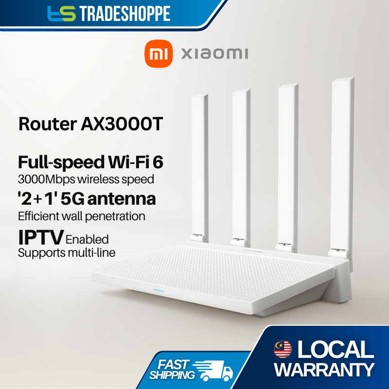 Xiaomi Router AX3000T Full-speed, full-home Wi-Fi 6 coverage 3000Mbps ...