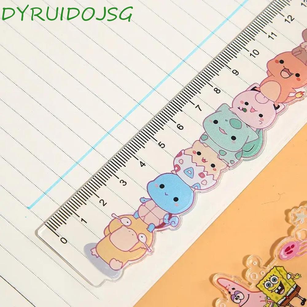 DYRUIDOJSG Straight Rulers, Pikachu 15CM Crayon Shin Chan Ruler, Kawaii ...