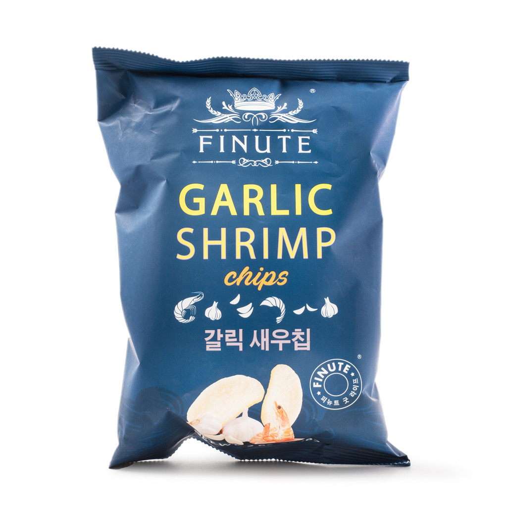 FINUTE GARLIC FLAVOUR SHRIMP CHIPS 82G | Shopee Singapore