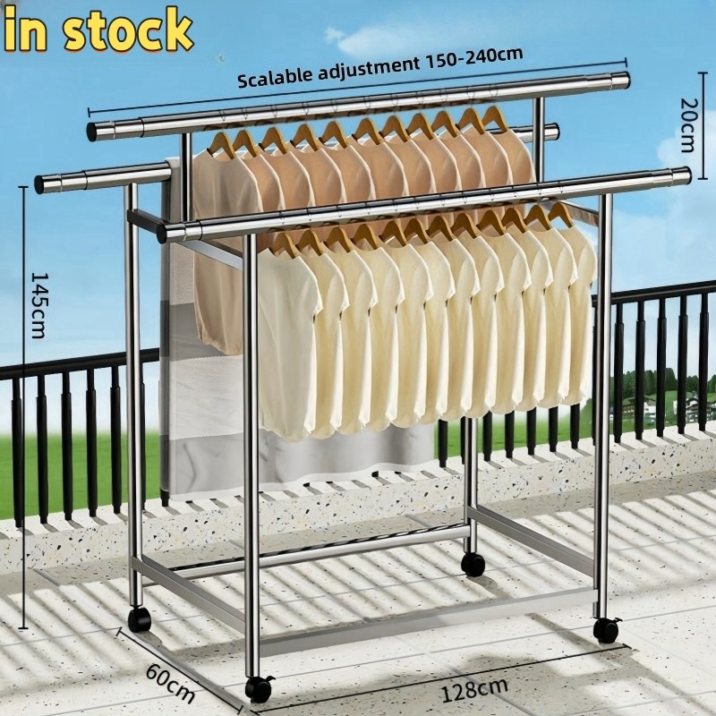 Floor To Floor Retractable Folding Movable Indoor Balcony Hanging ...
