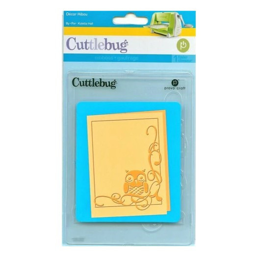 Cuttlebug A2 Embossing Folder - Owl Flourish (For Use with Die Cutting ...