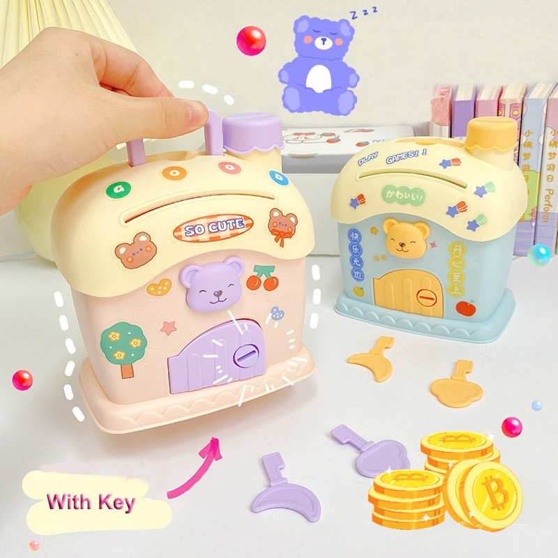 Children's Piggy Moneybox Bank Box Decoration Cash Coins Piggy Bank ...