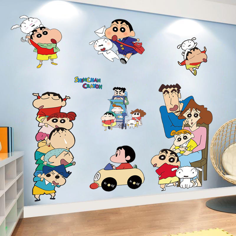 Crayon Shin-Chan Anime Wall Stickers Cartoon Two-Dimensional Stickers ...