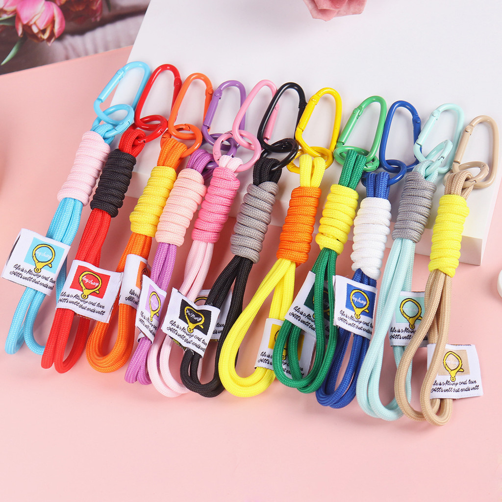 Outdoor Backpack Keychain Nylon Braided Rope Mobile Phone Anti-Lost ...
