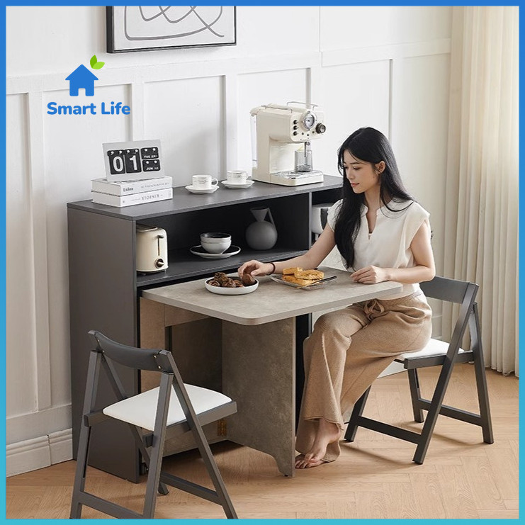 【Showroom】Folding table for small household use, modern and simple ...