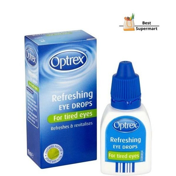 Optrex Eye Drops 10ml Soothes Cools And Refreshes Tired And Sore Eyed ...