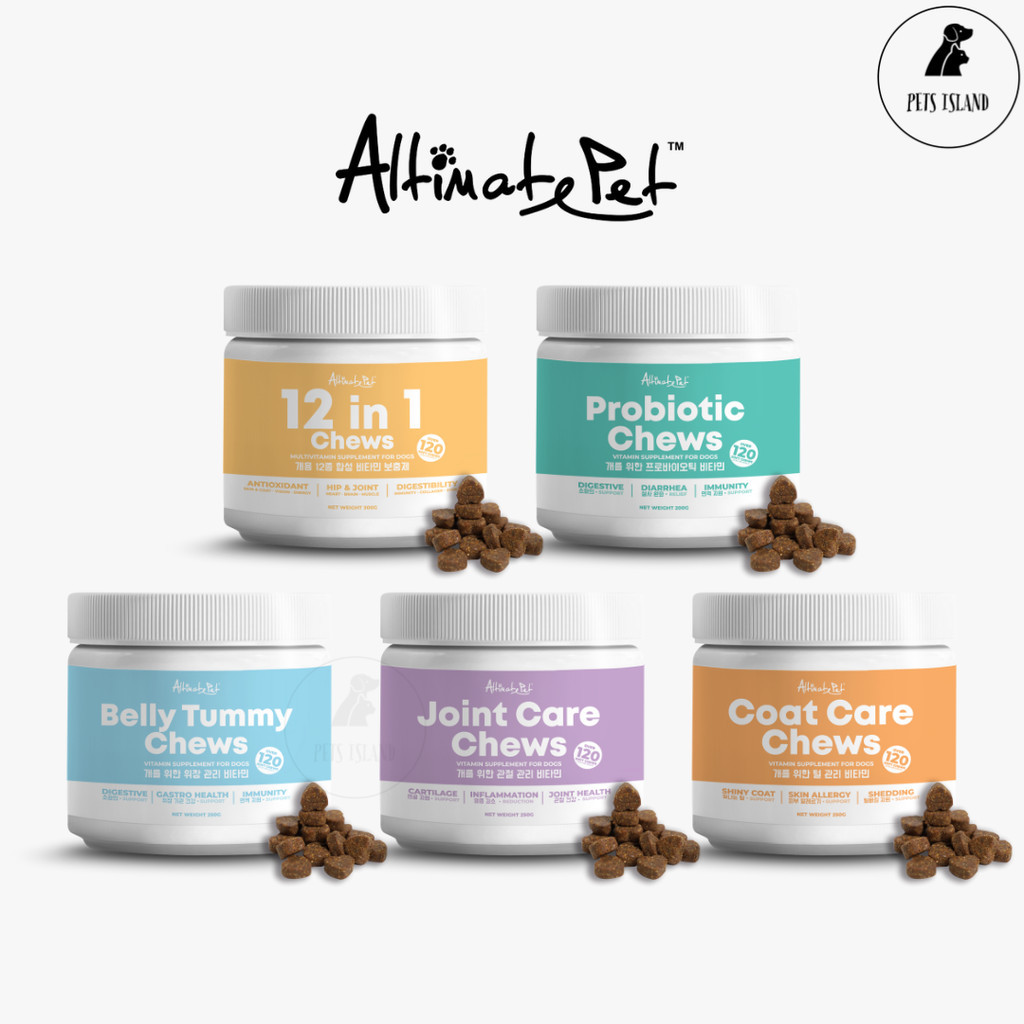 Altimate Pet Vitamin Supplement 120 Soft Chews Dog Supplement ...