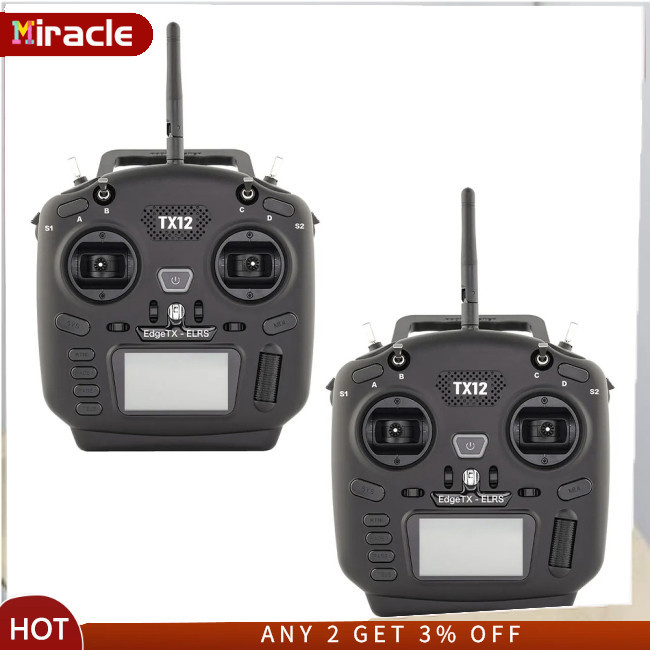 MIRACLE Radiomaster TX12 MKII ExpressLRS EdgeTX Remote Control Multi ...
