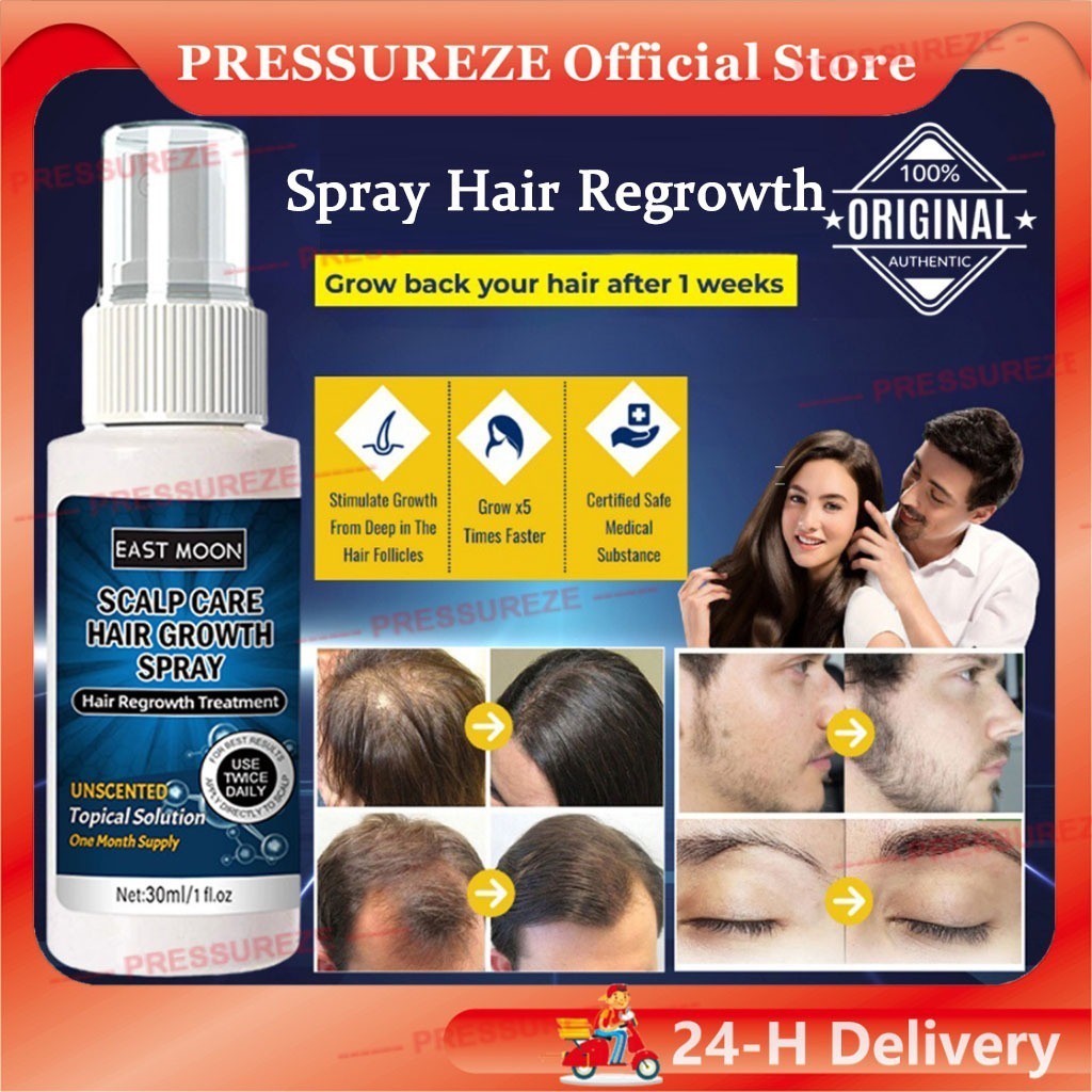 Hair Growth Spray Male and Women Rapid Hair Growth Serum Anti Hair Loss ...