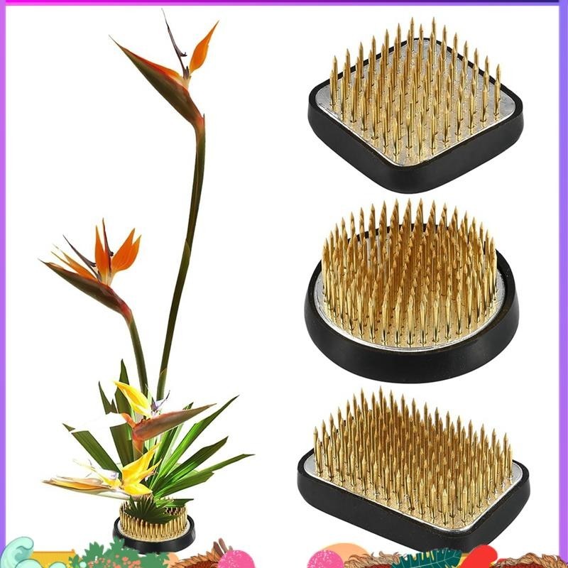 3PCS Japanese Ikebana Flower Frogs for Flower Arrangement, Kenzan Kit JP Flower Arrangement ...