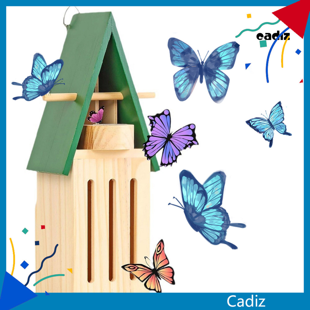 CAD Butterfly House And Feeder Wooden Butterfly House Natural Butterfly ...