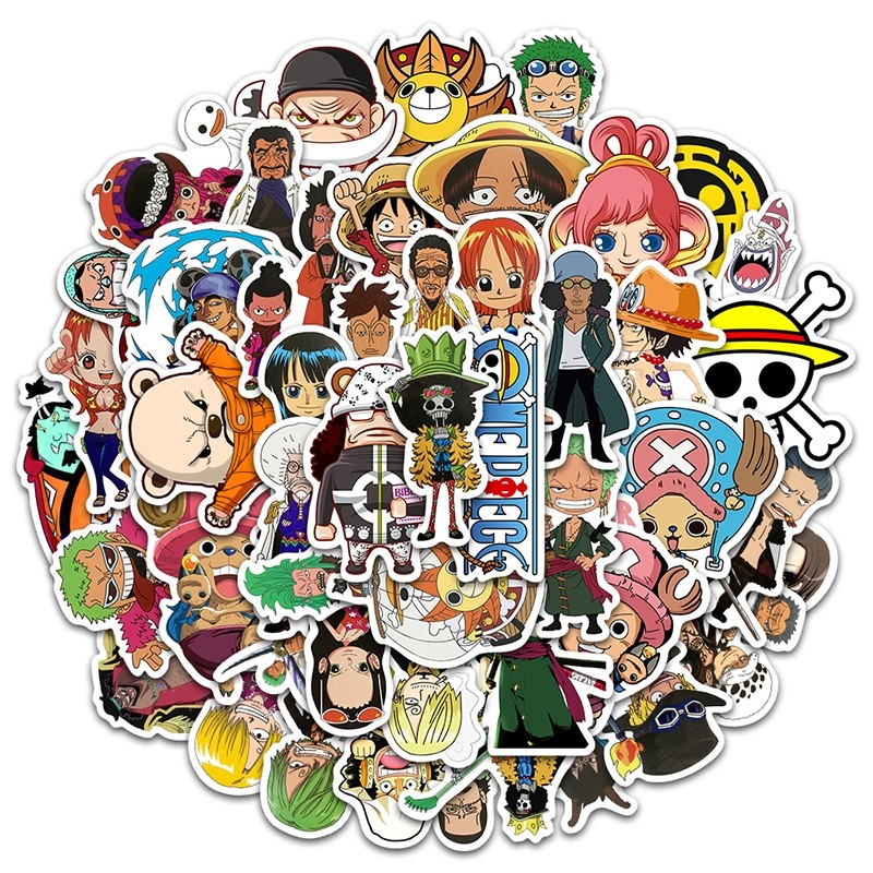 Japanese One Piece Manga Sticker Complete WIBU Sticker Japanese Anime ...