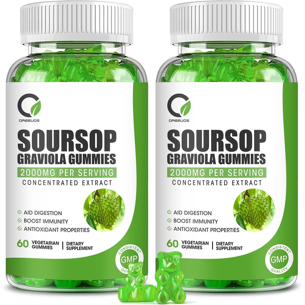 Soursop Graviola Soft Candy - Organic Thorn Fruit Leaf Extract,VC & Zn ...