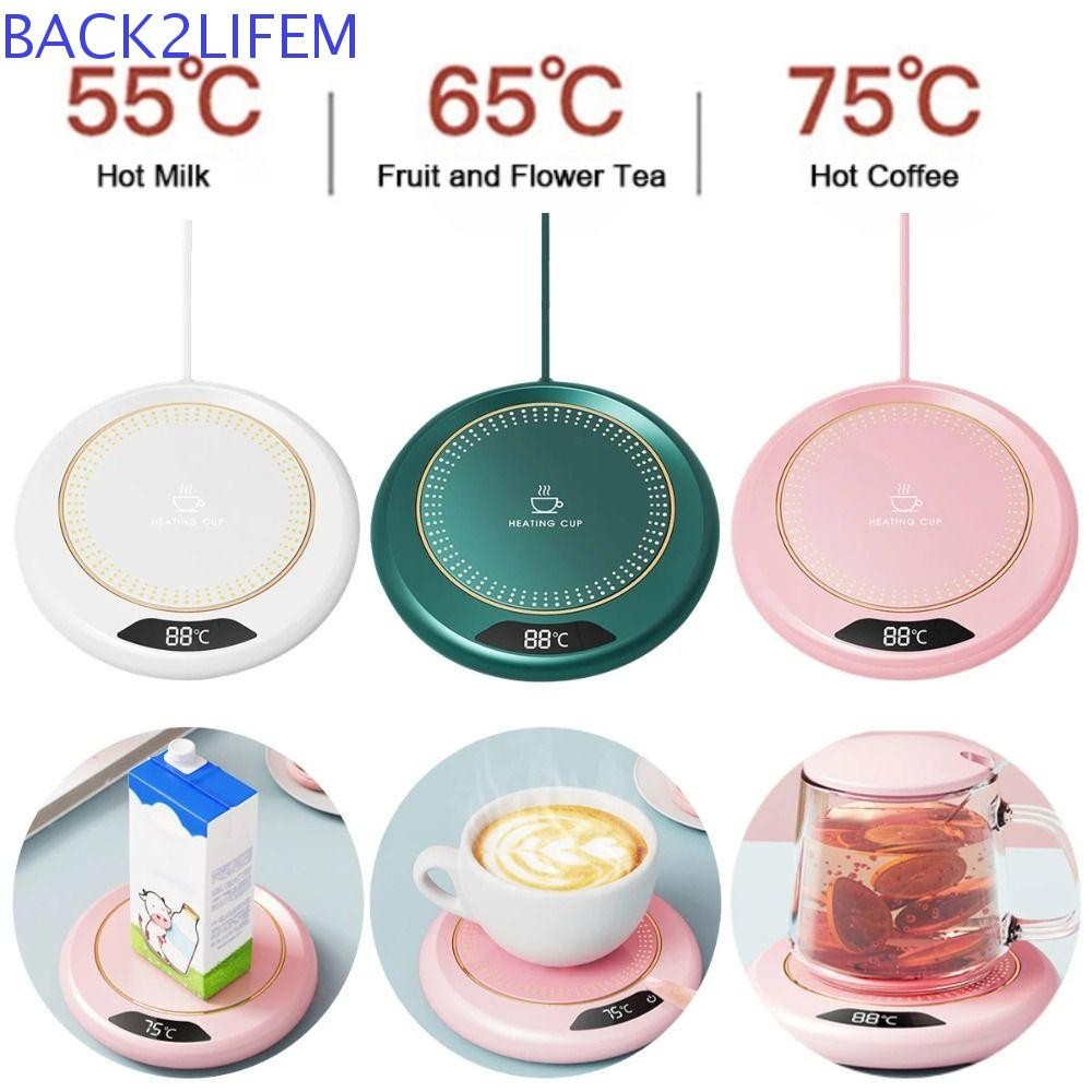 BACK2LIFEM Electric Cups Heater, Smart USB Intelligent Coffee Mug ...