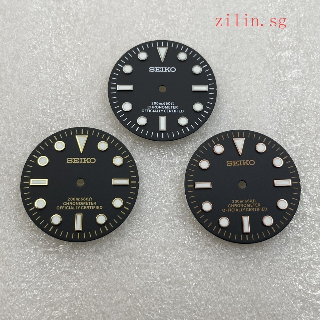 Nh35 Dial Diameter 28.5mm Blue Green Luminous Mechanical Watch Modified ...