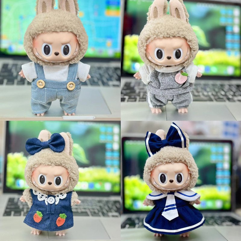 Labubu Clothes Set Labubu Macaron Clothes Accessories Clothing DIY Kid ...