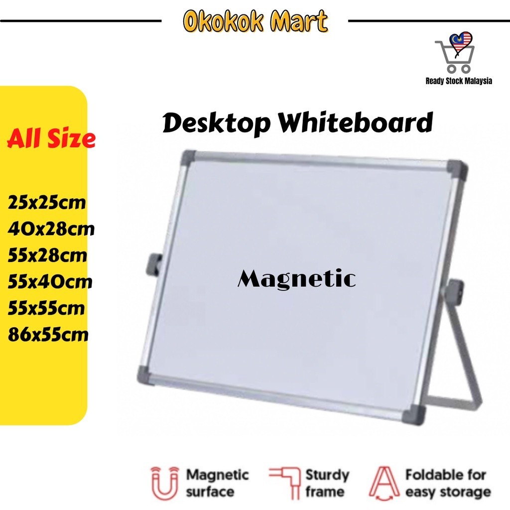 Desktop Whiteboard Portable Small Magnetic Whiteboard Easel Kids to Do ...