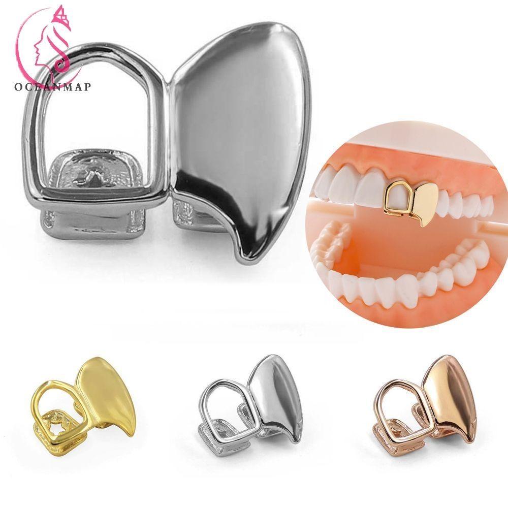 OCEANMAP Teeth Grills Removable Hip Hop Party Mouth Unisex Cosplay ...
