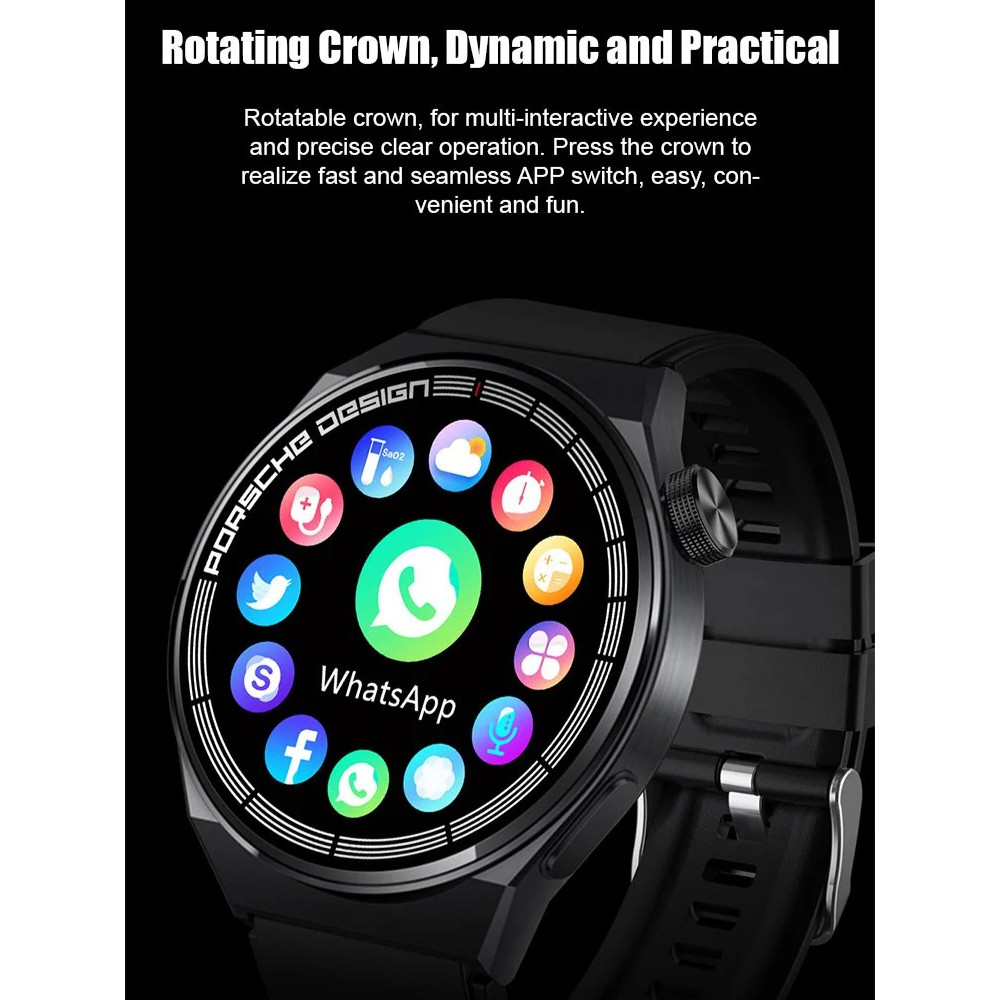 Bluetooth Smartwatch Waterproof Sport Smart Watch Sleep Heart Rate ...