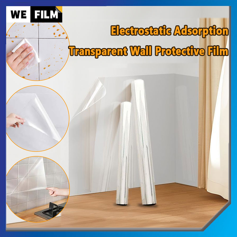 Transparent Wallpaper Wall Protective Film Waterproof Oil proof Film ...