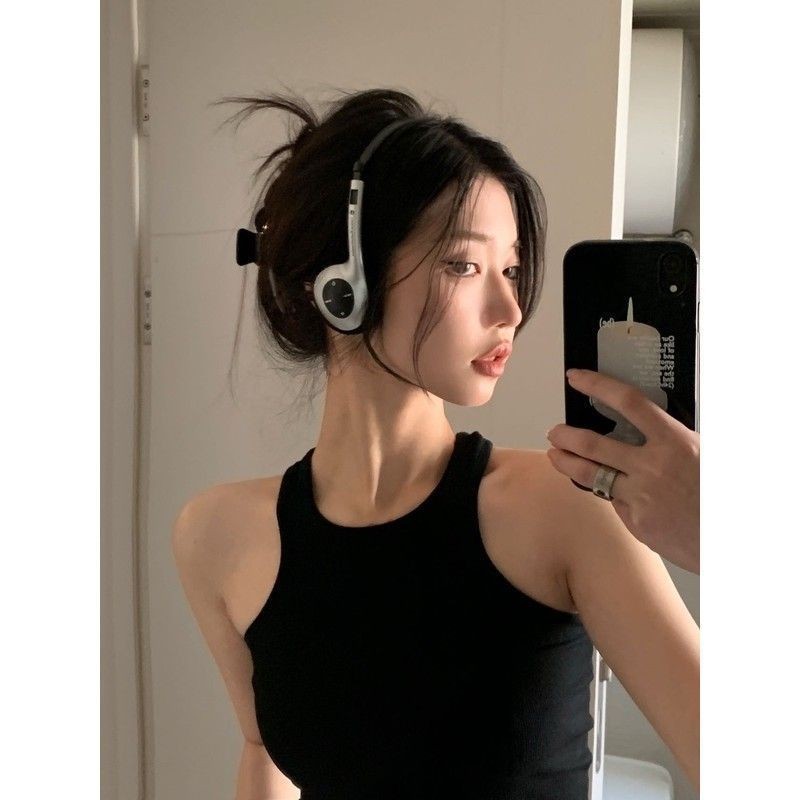 Retro Japanese Style Headset Hot Girl Sports Halterneck Photo Headset ...