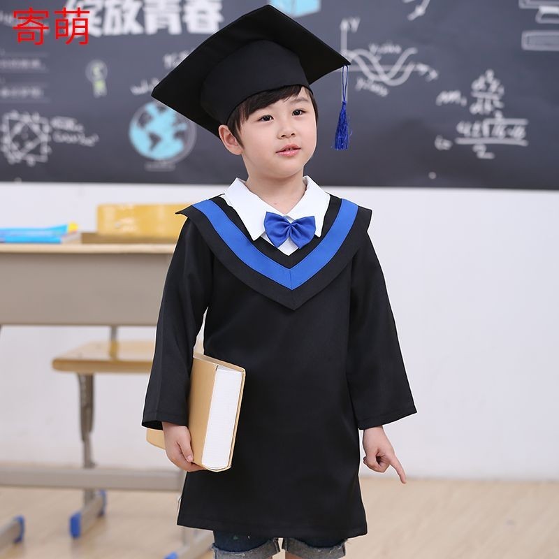 Children's Gown of Doctor Degree Kindergarten Graduation Dress Clothing ...