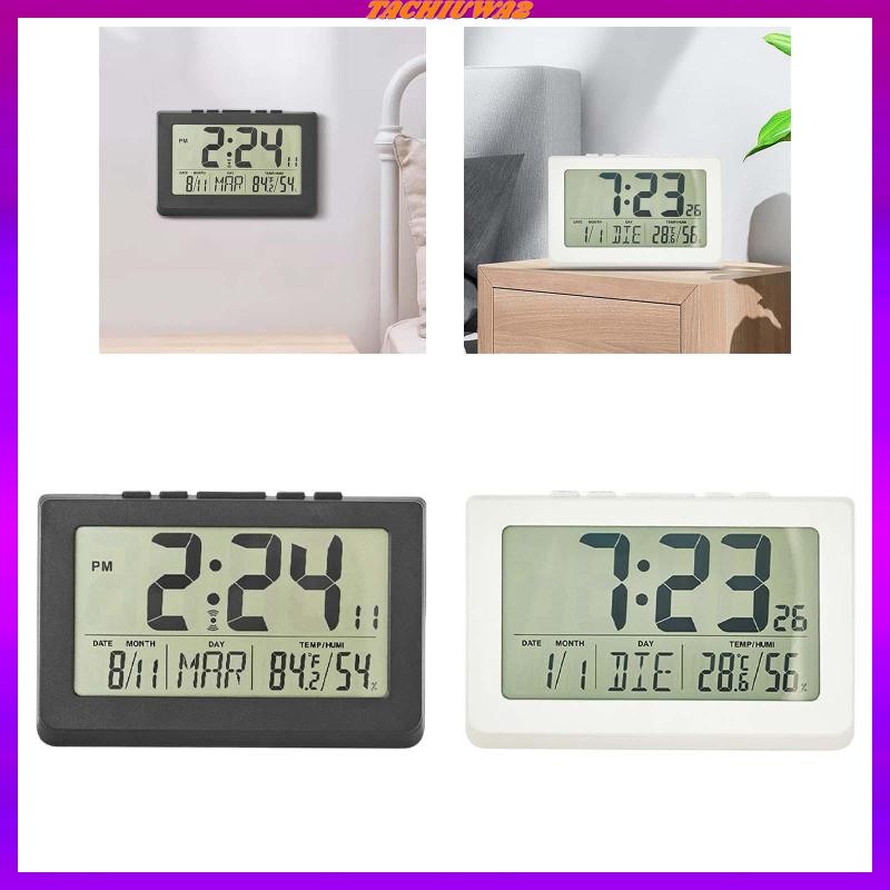 [Tachiuwa2] Digital Clock, Hanging Clocks Week Date Temperature ...