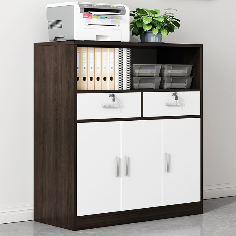 Office File Cabinet Archive Storage Cabinet with Lock Wooden Organizer ...