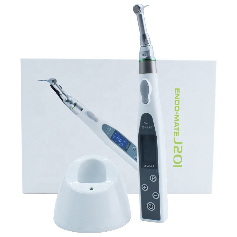 Dental Wireless Endo Motor with LED Light 16:1 Standard Contra Angles 9 ...