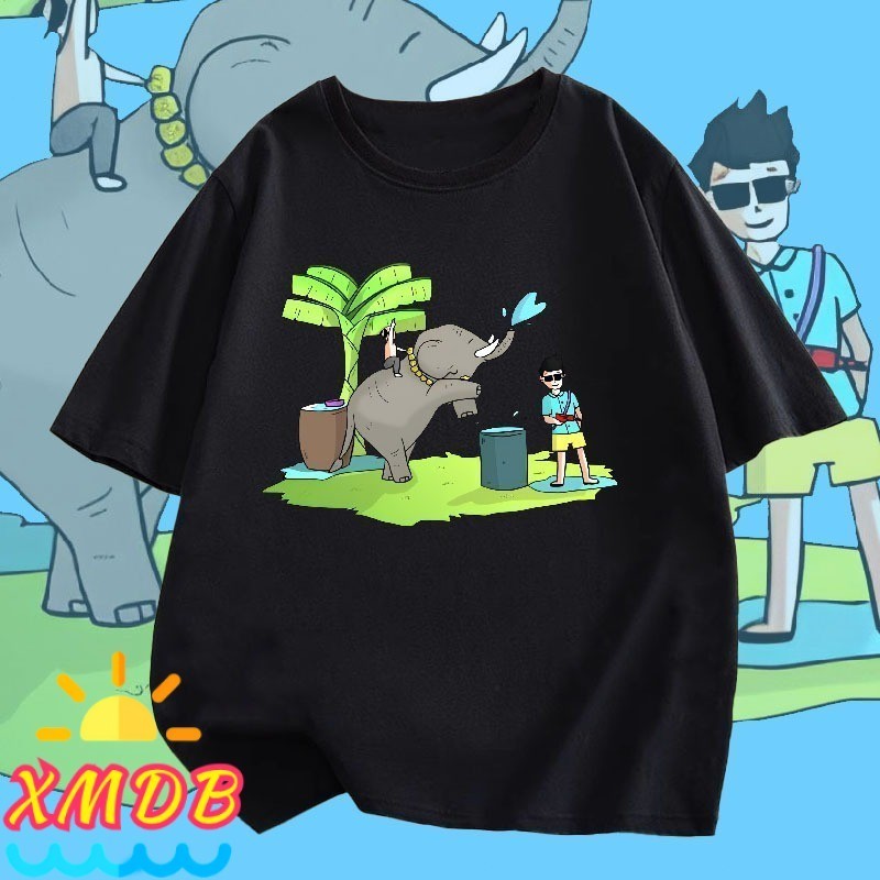 2025 T-Shirt Songkran Shirt 2025 2567 Printed Version (Elephant Pattern ...